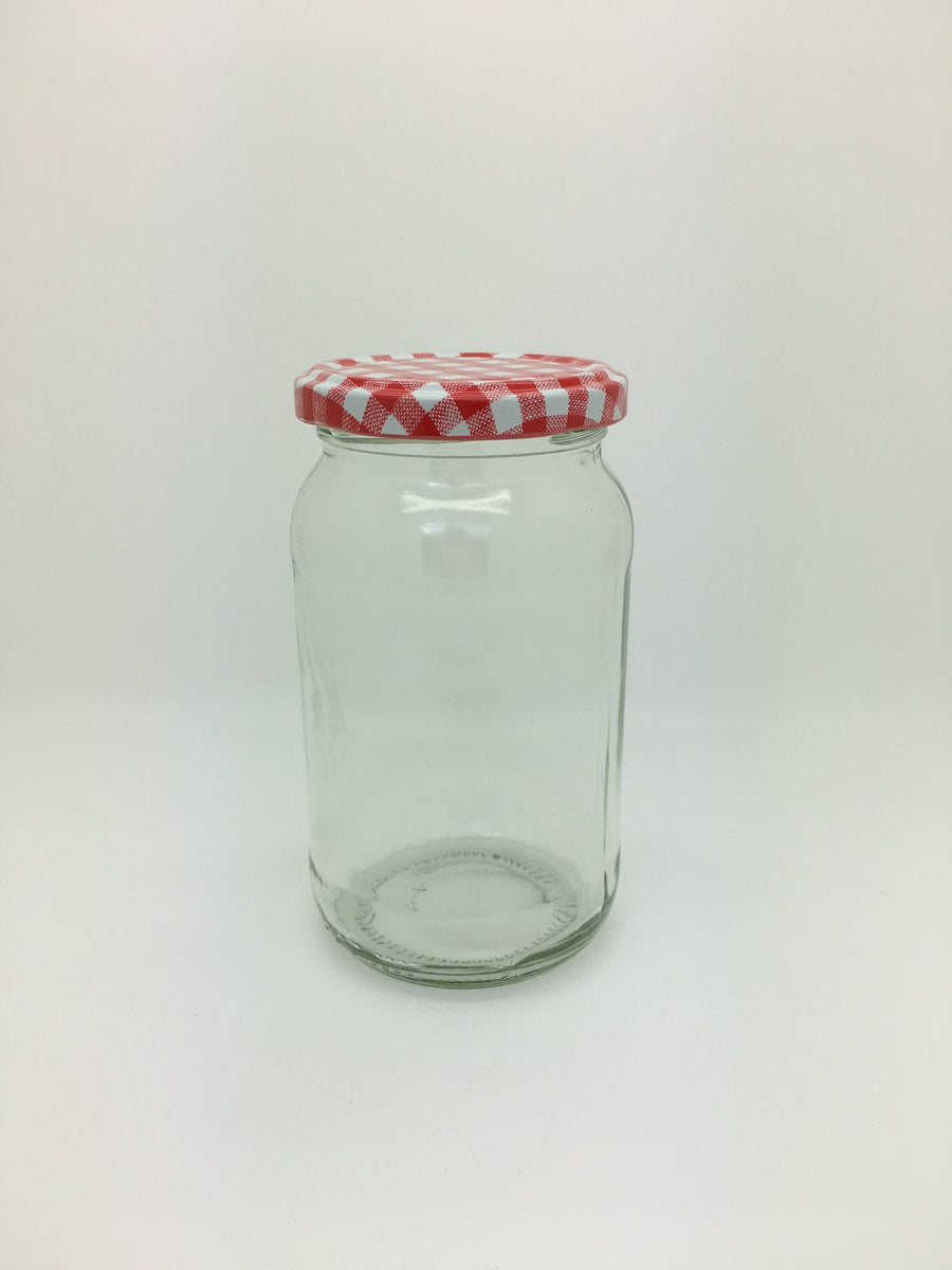 1lb (380ml) Round Jam Jar with 63mm twist off lids | Jam Jar Shop